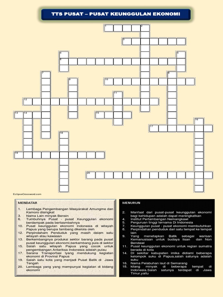 TTS Pusat - Pusat Keunggulan Ekonomi | PDF