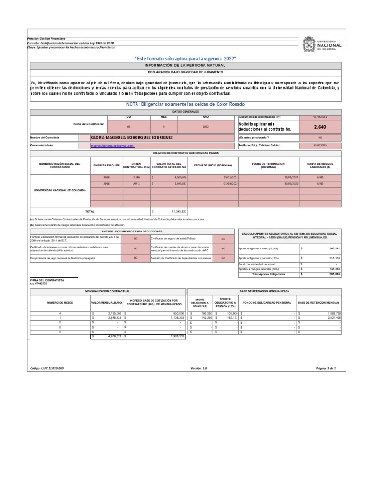 Pago Final Ose 2640 PDF | PDF | Pensión | Business