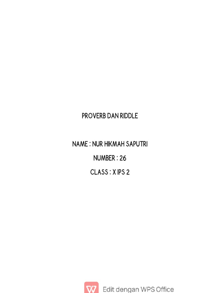 PROVERB DAN RID-WPS Office PDF | PDF