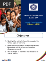 Understanding Alternative Delivery Modes | PDF | Teachers | Classroom