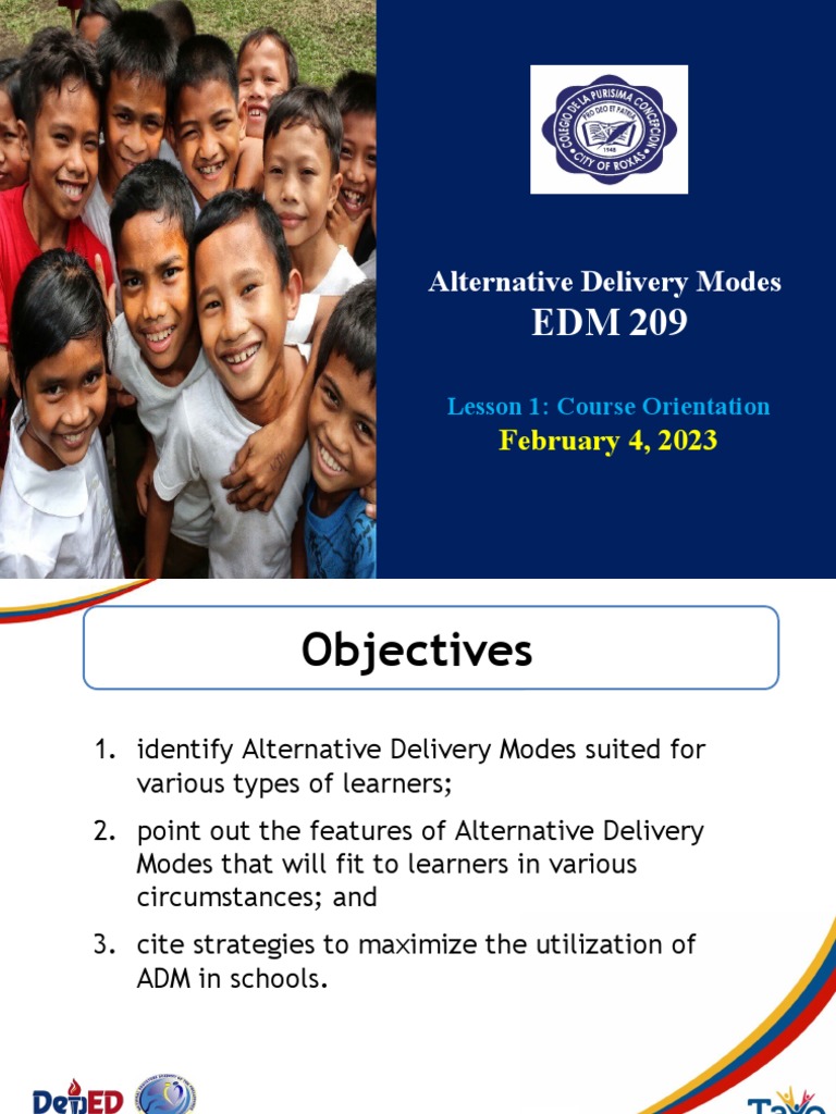 EDM 209 Course Orientation On ADM February 4 2023 | PDF | Teachers ...