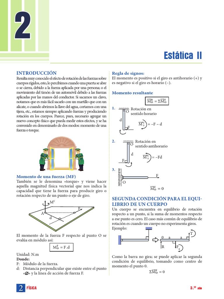 Estatica Ii | PDF | Esfuerzo de torsión | Rotación