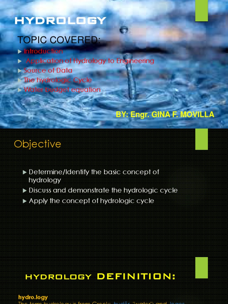 Intro Hydr 2 PDF | Download Free PDF | Hydrology | Water Cycle