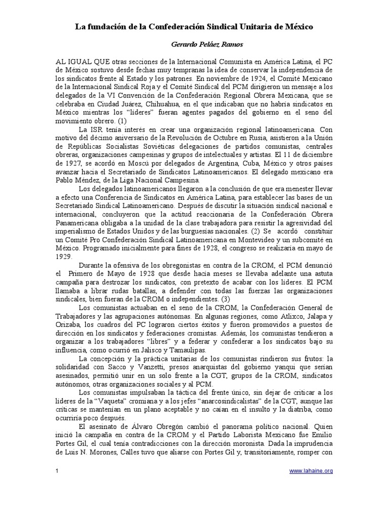Pelaez Csum | PDF | México | Comunismo