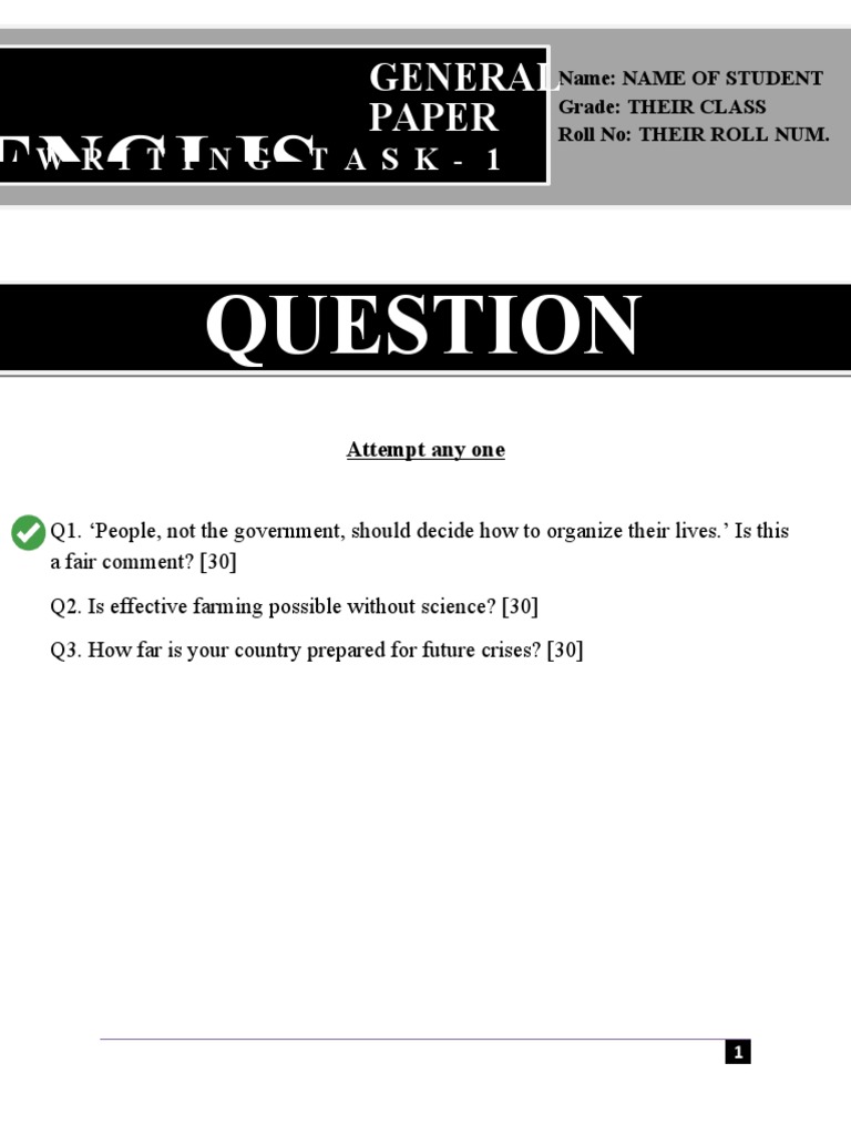 English G Paper 8021 2023 | PDF