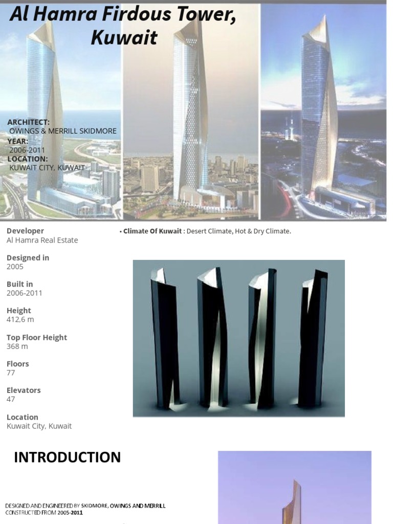 Al Hamra Firdous Tower, Kuwait BMC 6 | PDF | Concrete | Buildings And ...