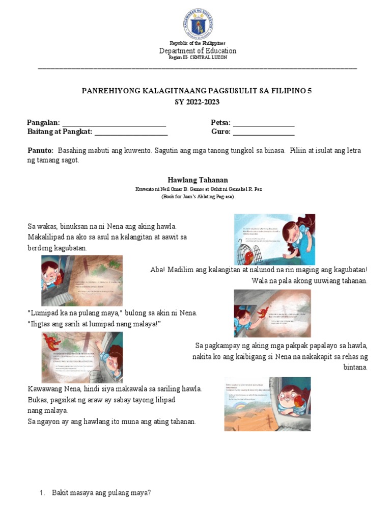Filipino 5 Mya | PDF