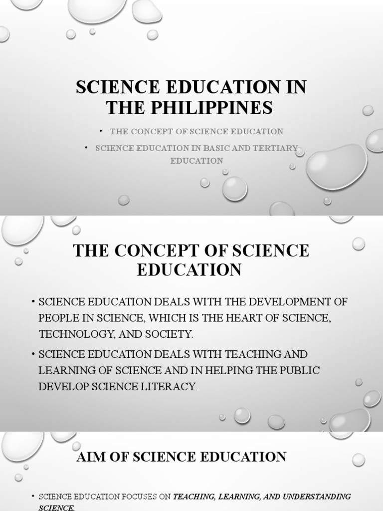 Science Education in the Philippines | PDF | Science Education | Science
