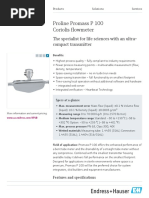 Proline Promag P 300 Flowmeter Specs | PDF | Flow Measurement | Metrology
