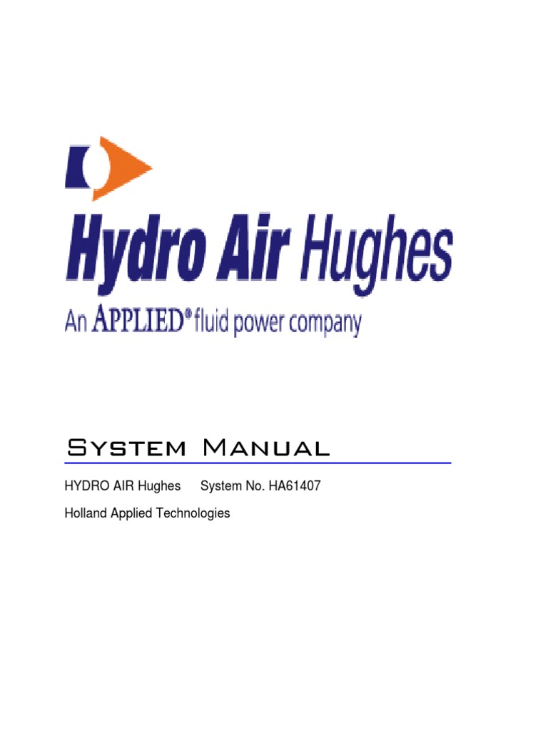 Manual HPU - HA61407 | PDF | Pump | Valve