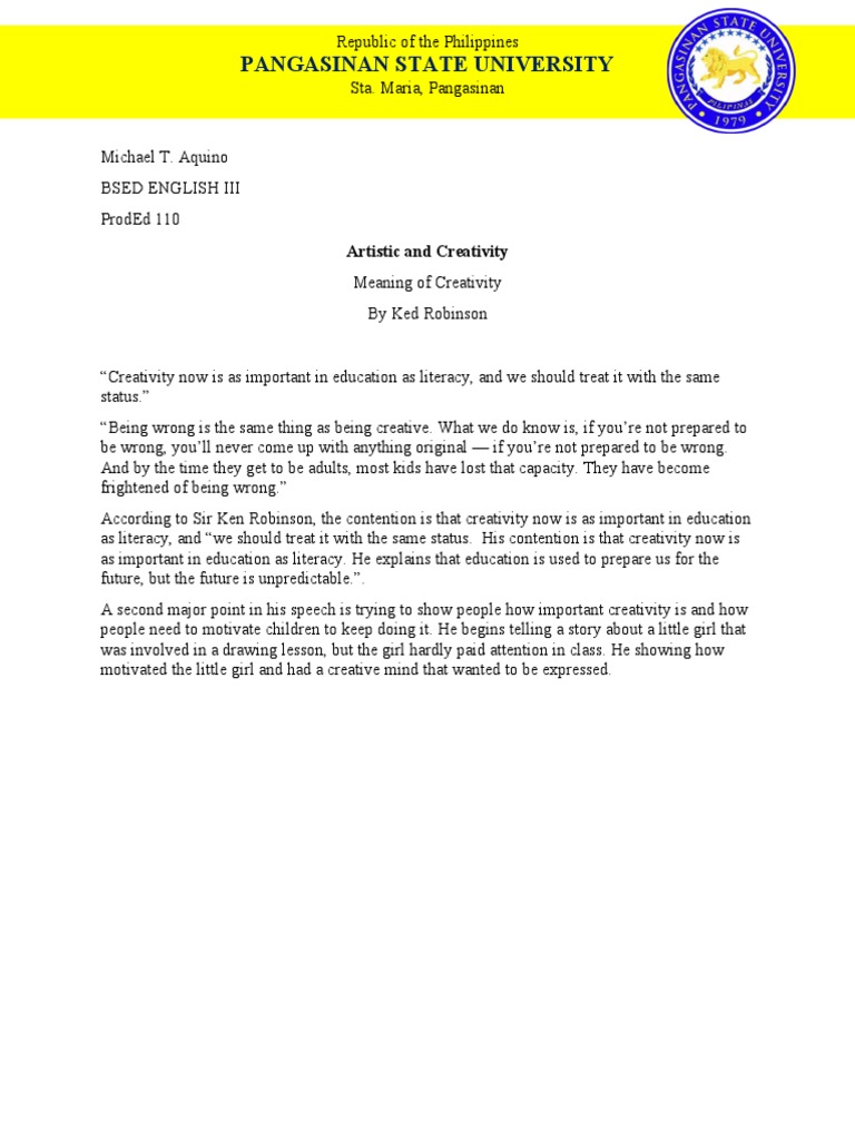 Creative Writing Letter | PDF