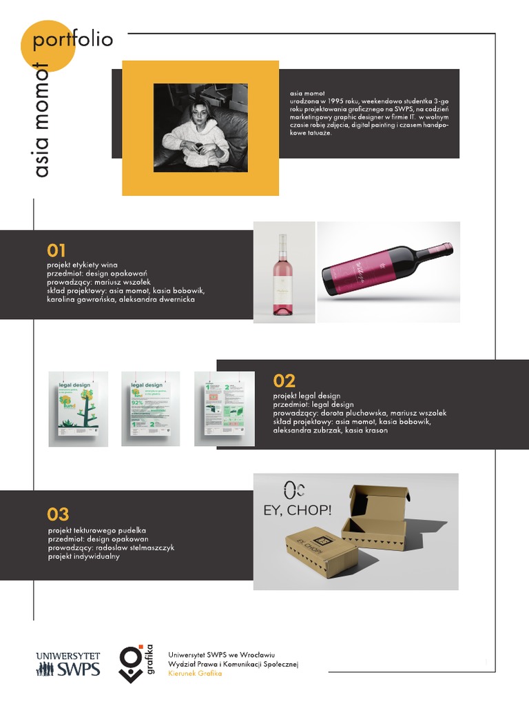 Joanna Momot Plansze Portfolio SWPS | PDF