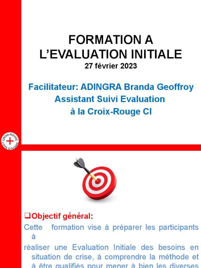 Formation Evaluation Initiale | PDF | Informations | Gestion des ...