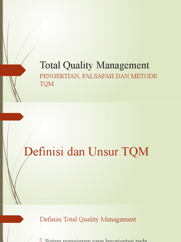 Total Quality Management | PDF