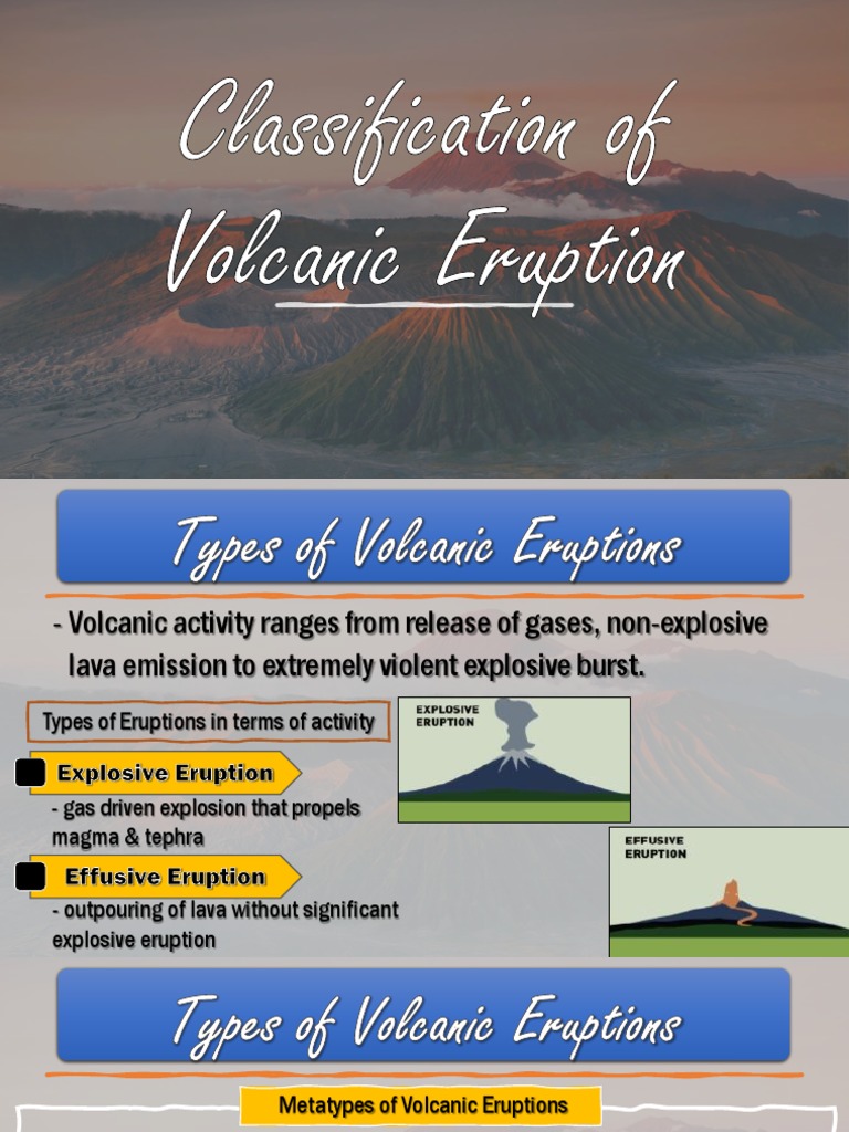 Classification of Volcanic Eruption and Lab2 | PDF | Types Of Volcanic Eruptions | Volcano