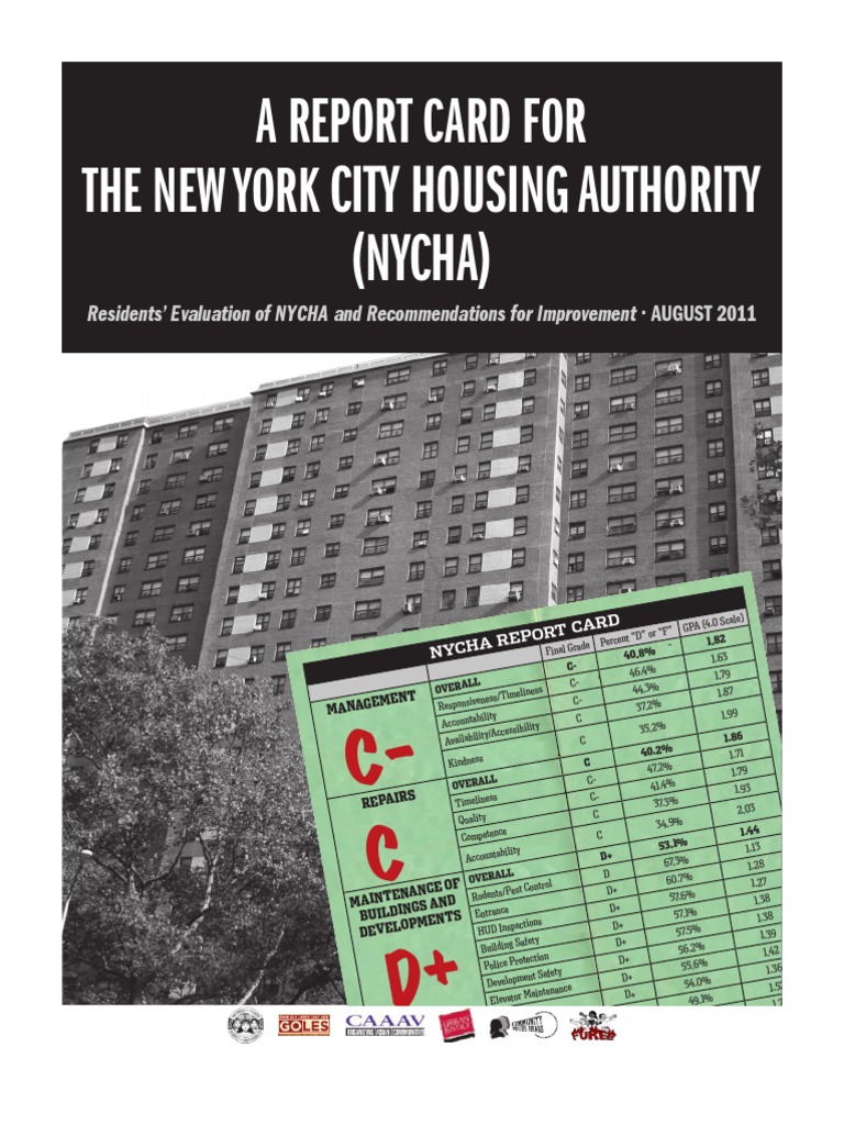 A Report Card For The New York: City Housing Authority (Nycha ...
