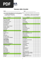 ICU Critical Care Nurse Skills Checklist | PDF | Heart | Shock ...