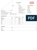 RedBus E-Ticket Template | PDF
