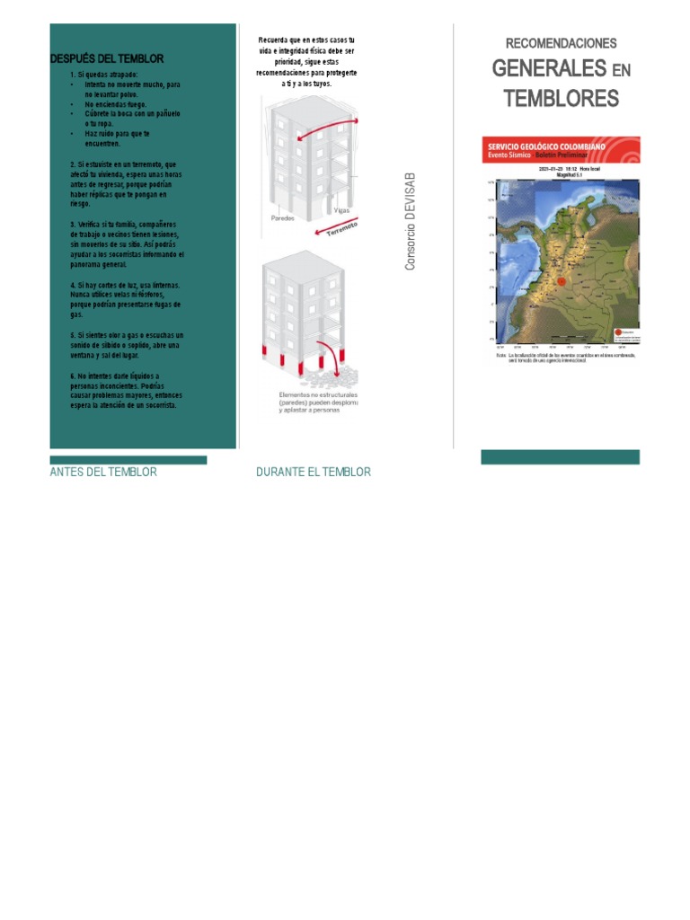 Folleto Temblores | PDF
