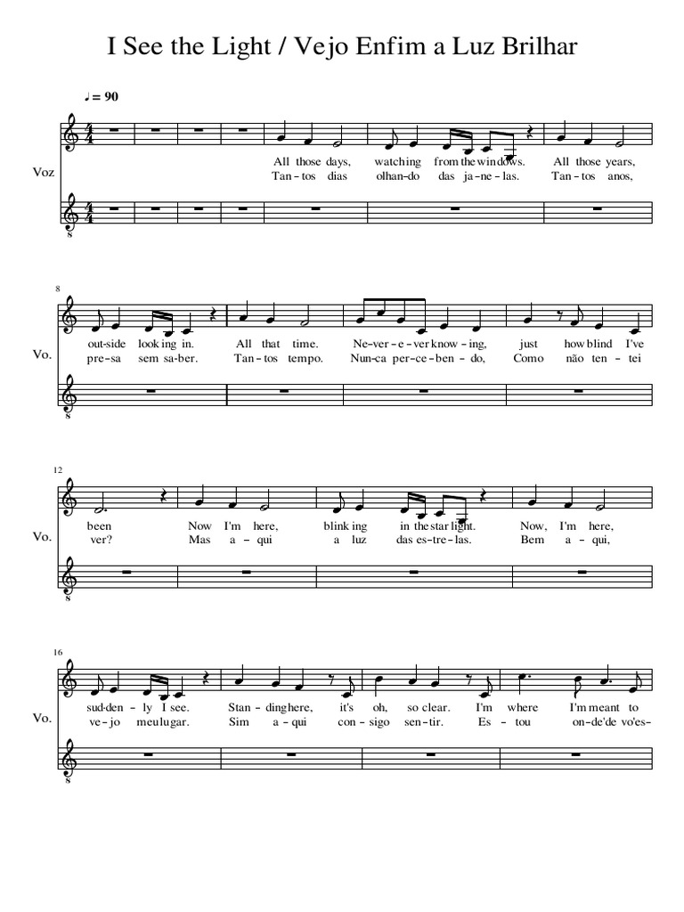 Vejo Enfim A Luz Brilhar So Dueto | PDF