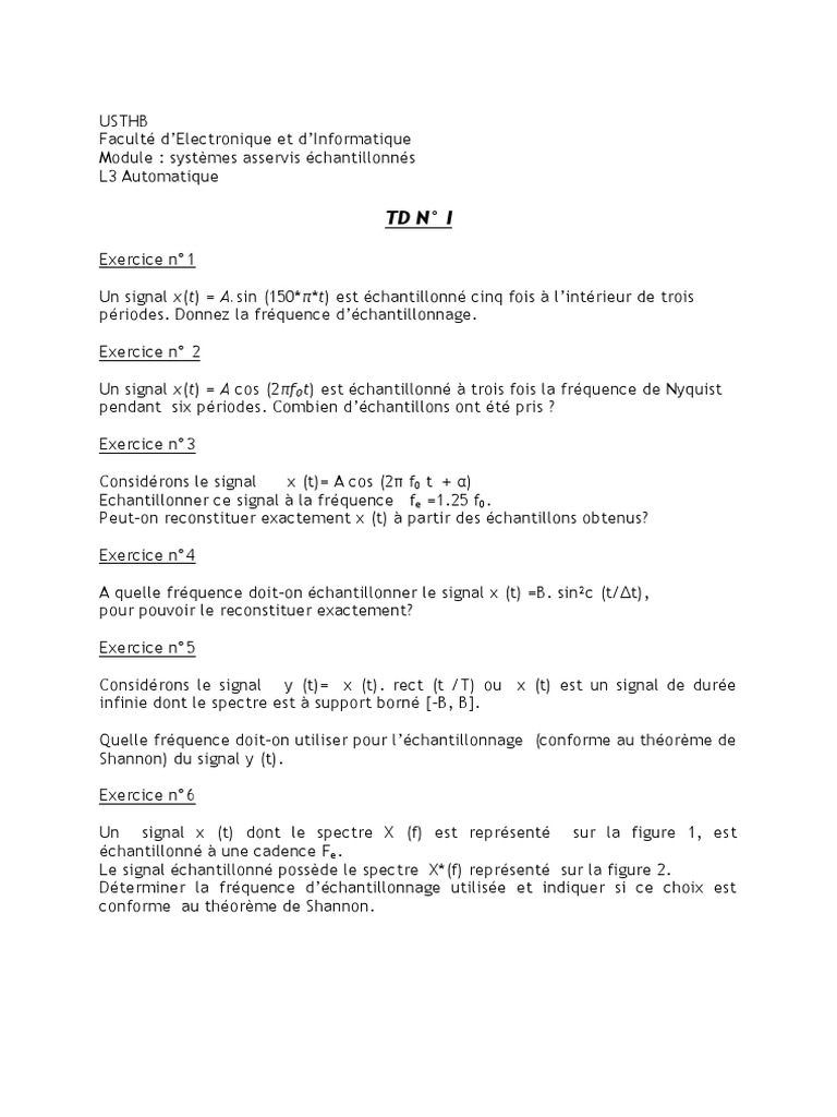 TD1 PDF | PDF