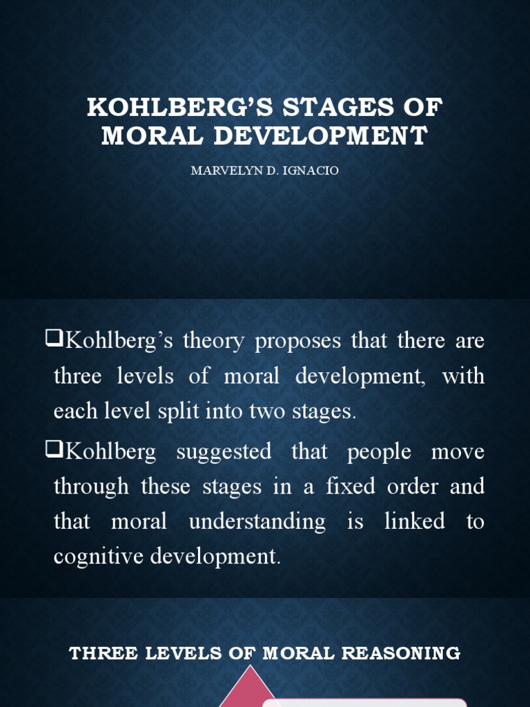 Kohlberg's Moral Development Stages | PDF | Morality | Applied Ethics