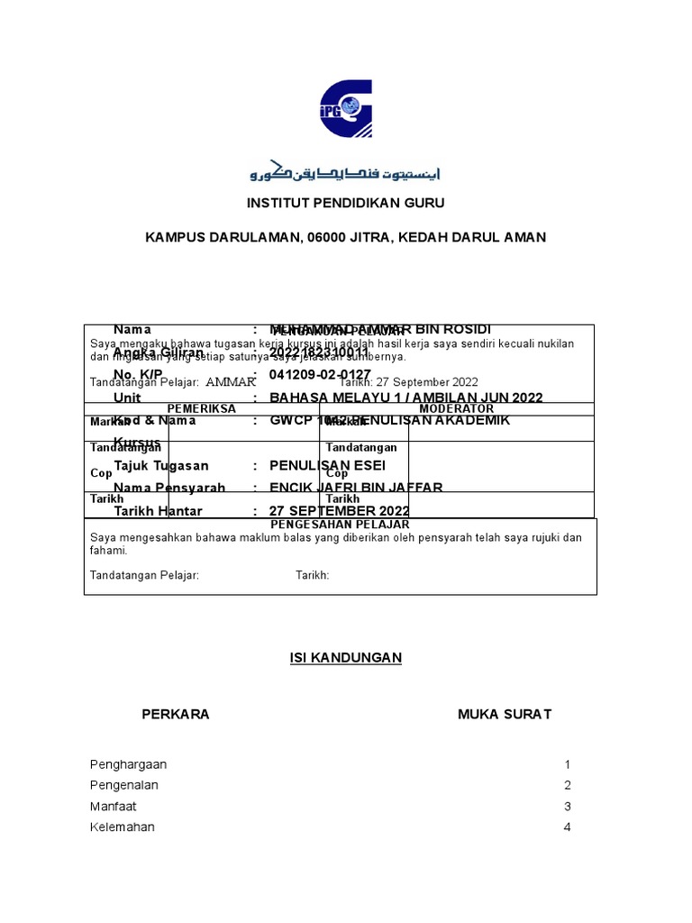 GWCP Penulisan Akademik | PDF | Karier & Perkembangan
