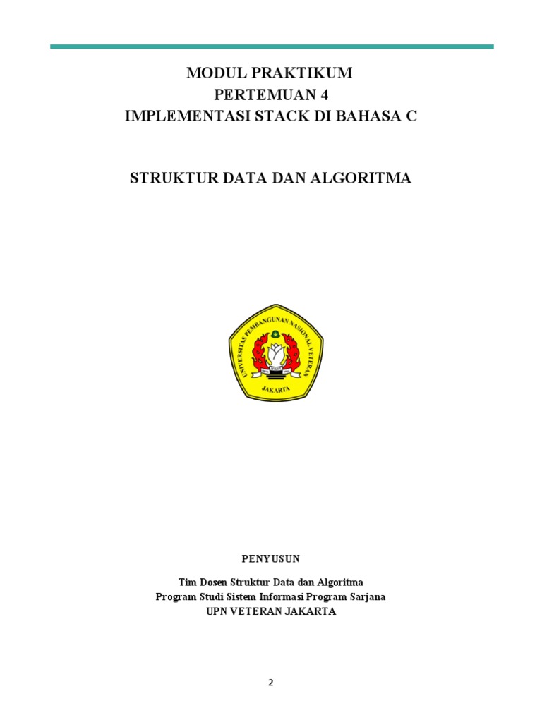 Pertemuan 4 - Modul Praktikum SDA - Stack | PDF