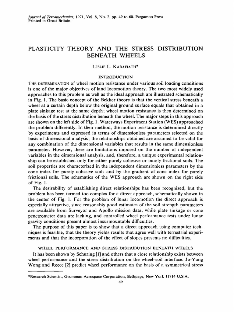 1971 Leslie L. Karafiath - Plasticity Theory and The Stress ...