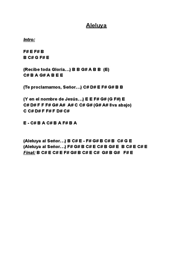 Aleluya PDF | PDF