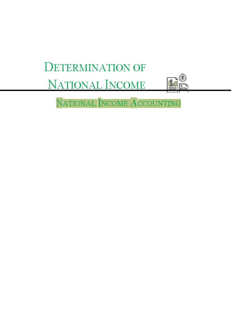 Notes On National Income Accounting | PDF | Gross Domestic Product | Income