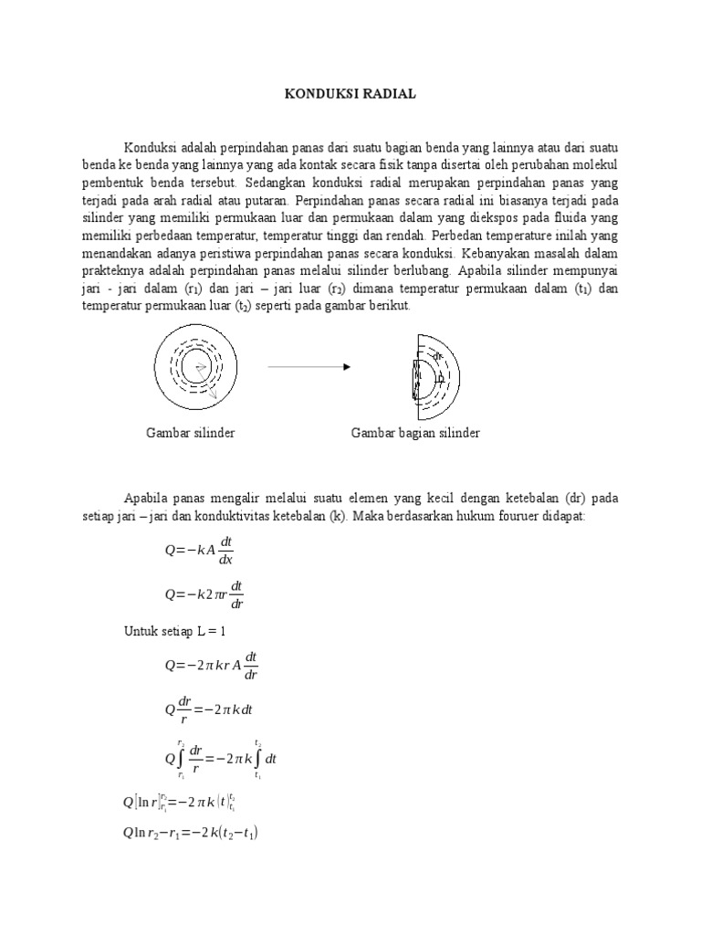 Bahan PPT Konduksi Radial.docx | PDF