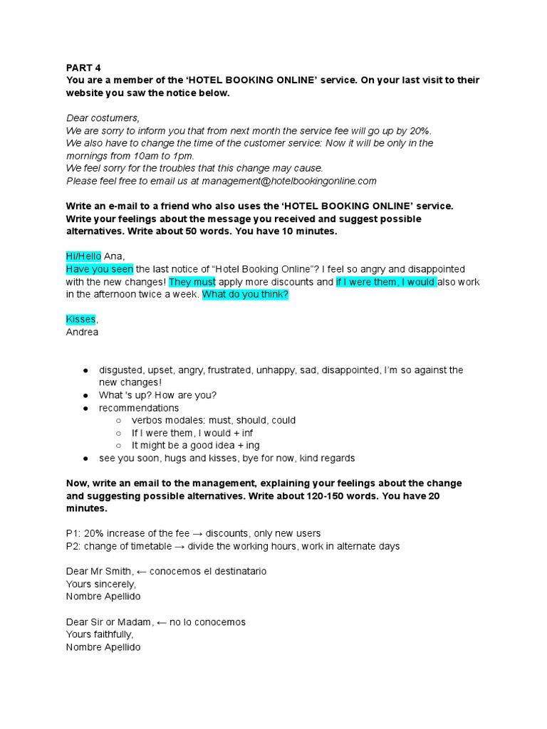 Explanation Writing Aptis Part 4 | PDF | Communication