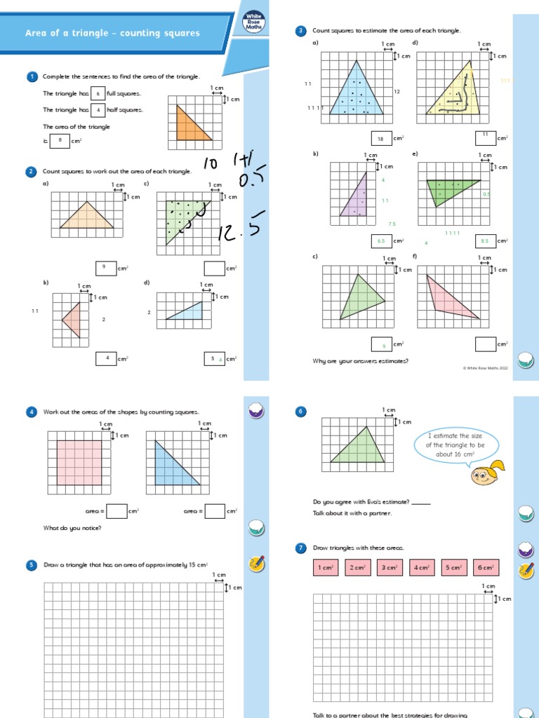 Y6 Spring Block 5 WO3 Area of A Triangle - Counting Squares 2022 PDF ... Y6 Spring Block 5 WO3 Area of A Triangle - Counting Squares 2022 PDF ...