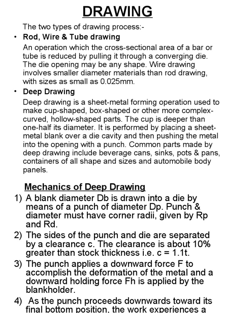 Deep Drawing (Beng) - 17092014 | PDF | Strength Of Materials | Sheet Metal
