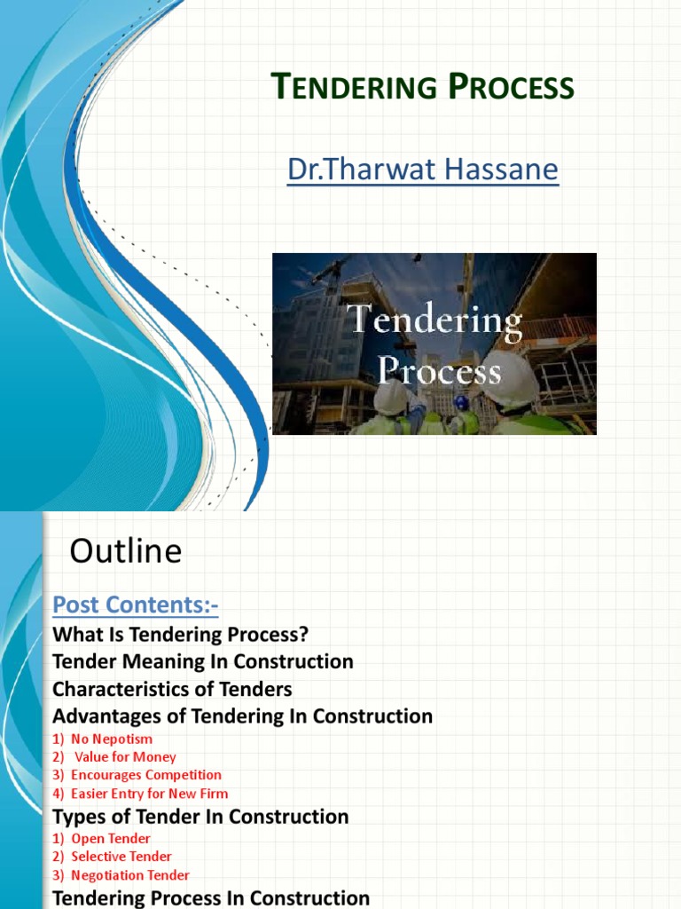 9-Dr - Tendering Process | Download Free PDF | Employment | Business