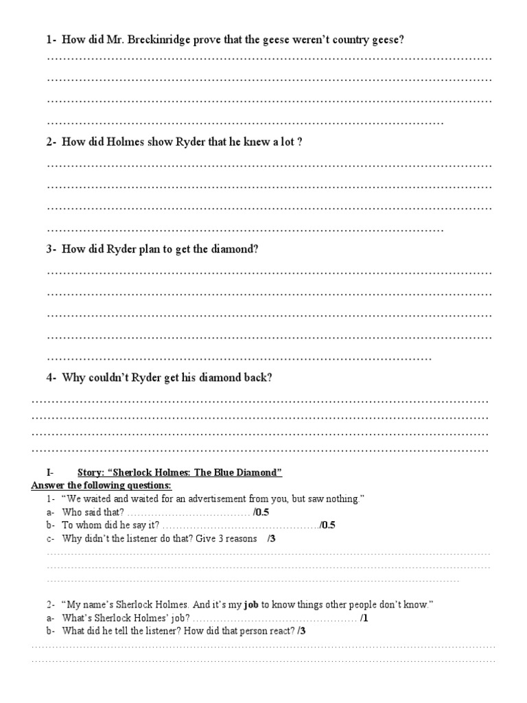 Sherlock Holmes | PDF | Detectives And Criminal Investigators ...