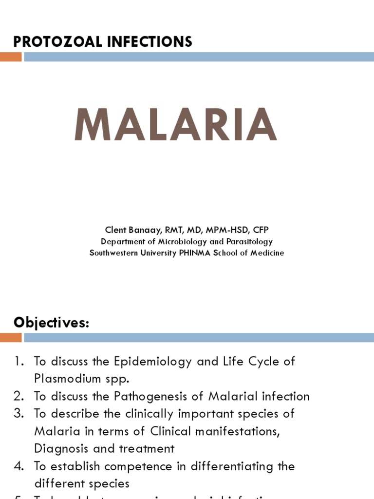Handouts | PDF | Malaria | Plasmodium Falciparum