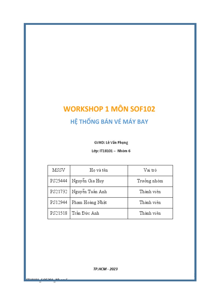 SOF102 IT18101 Nhom6 | PDF