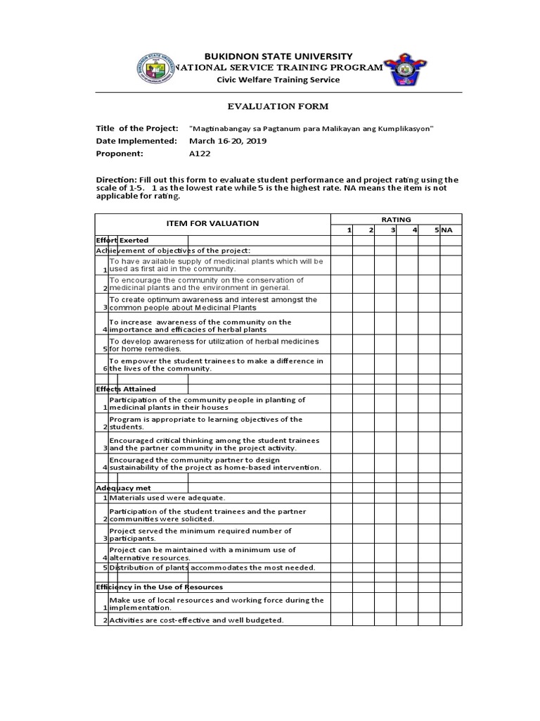 Sample Evaluation Vegetable-Gardening | PDF | Evaluation