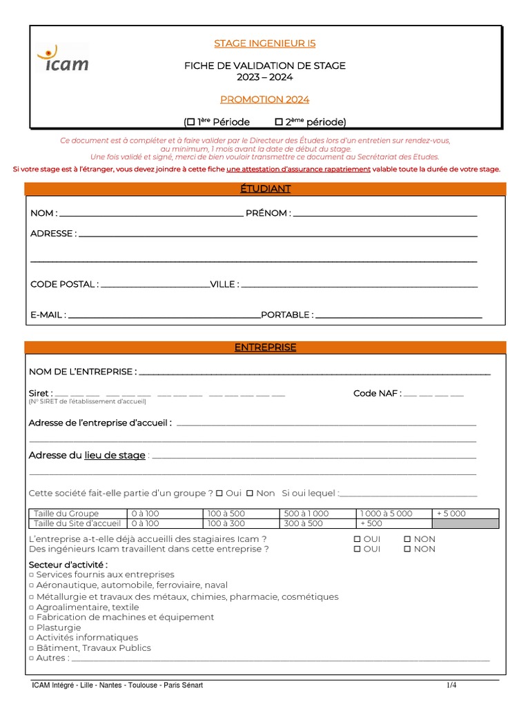 Fiche de Validation SI - 2024 | PDF