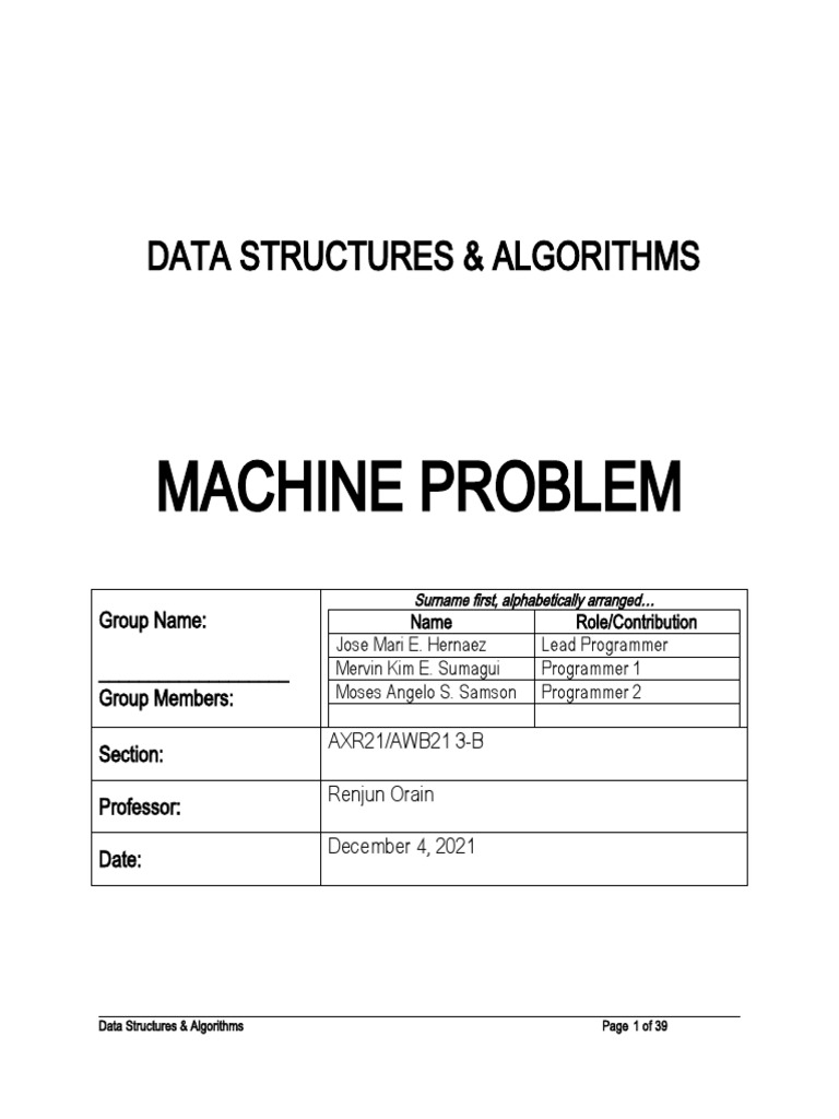 RubickMidMACHINE PROBLEM CCS0015 | PDF | Computer Program | Programming