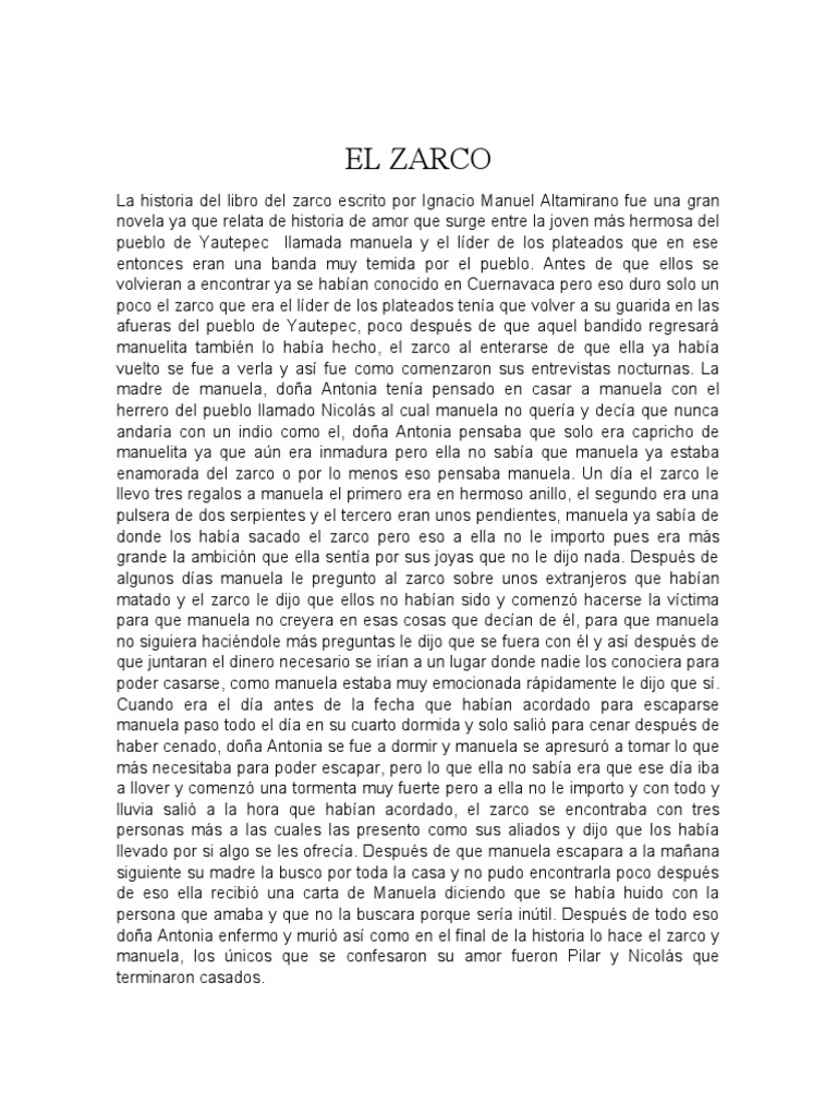 El Zarco | PDF