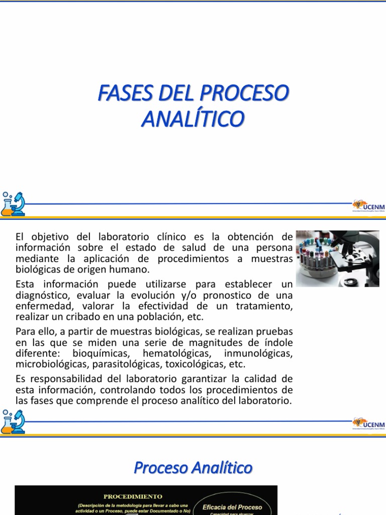 5 Fases Del Proceso Analítico | PDF | Calibración | Sangre