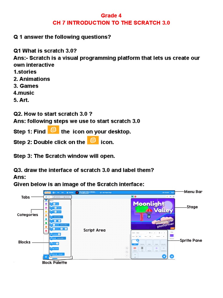 CH 7 Introduction To The Scratch 3.0-1 | PDF