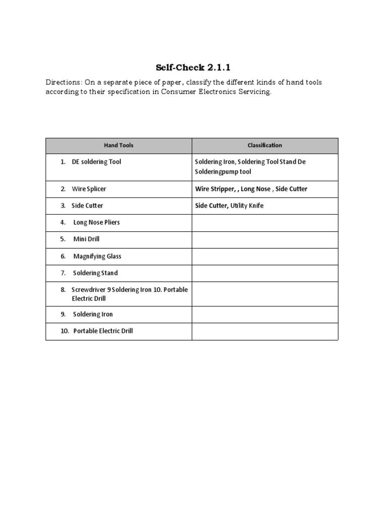 Selfcheck 2.2-1 | PDF | Home & Garden | Technology & Engineering