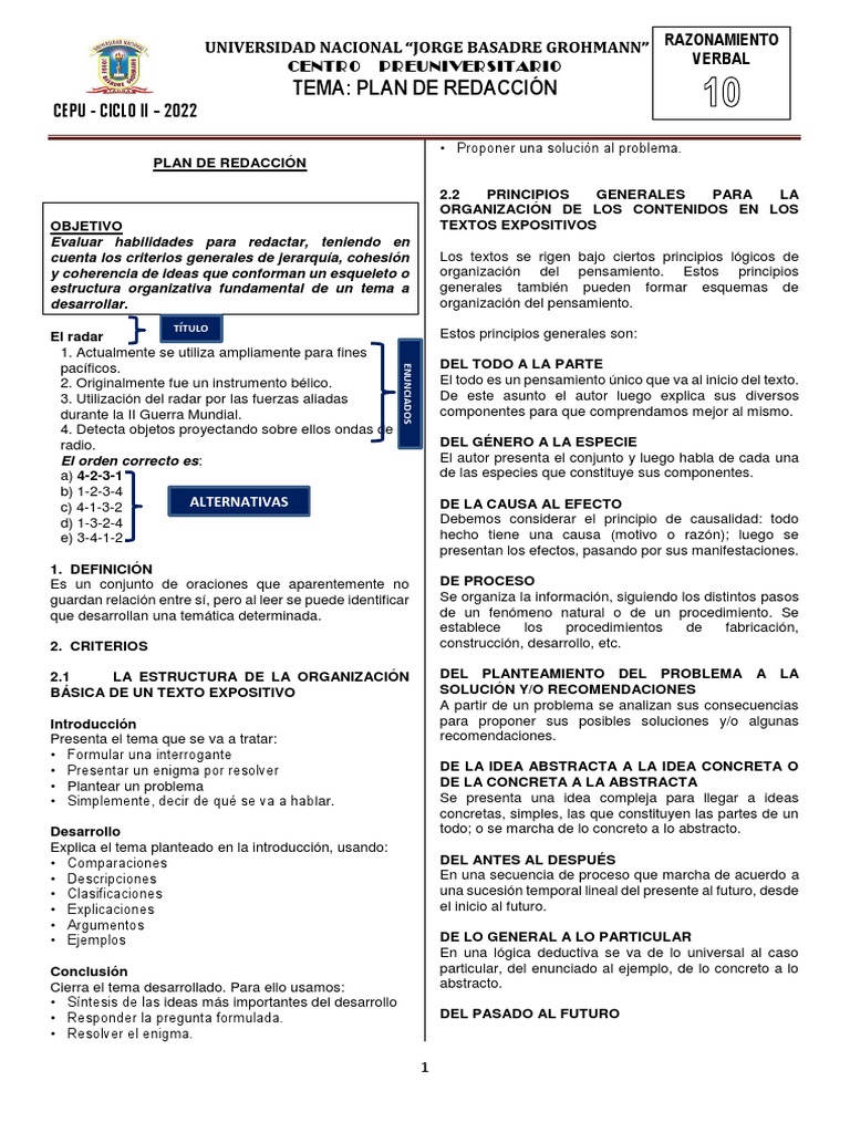 Pract. 10 - Raz. Verbal Sin Claves | PDF | Comunicación | Pensamiento