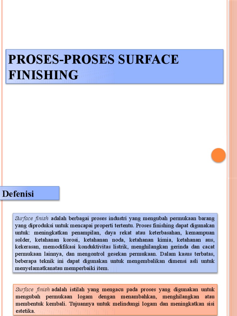 Panduan Surface Finishing | PDF