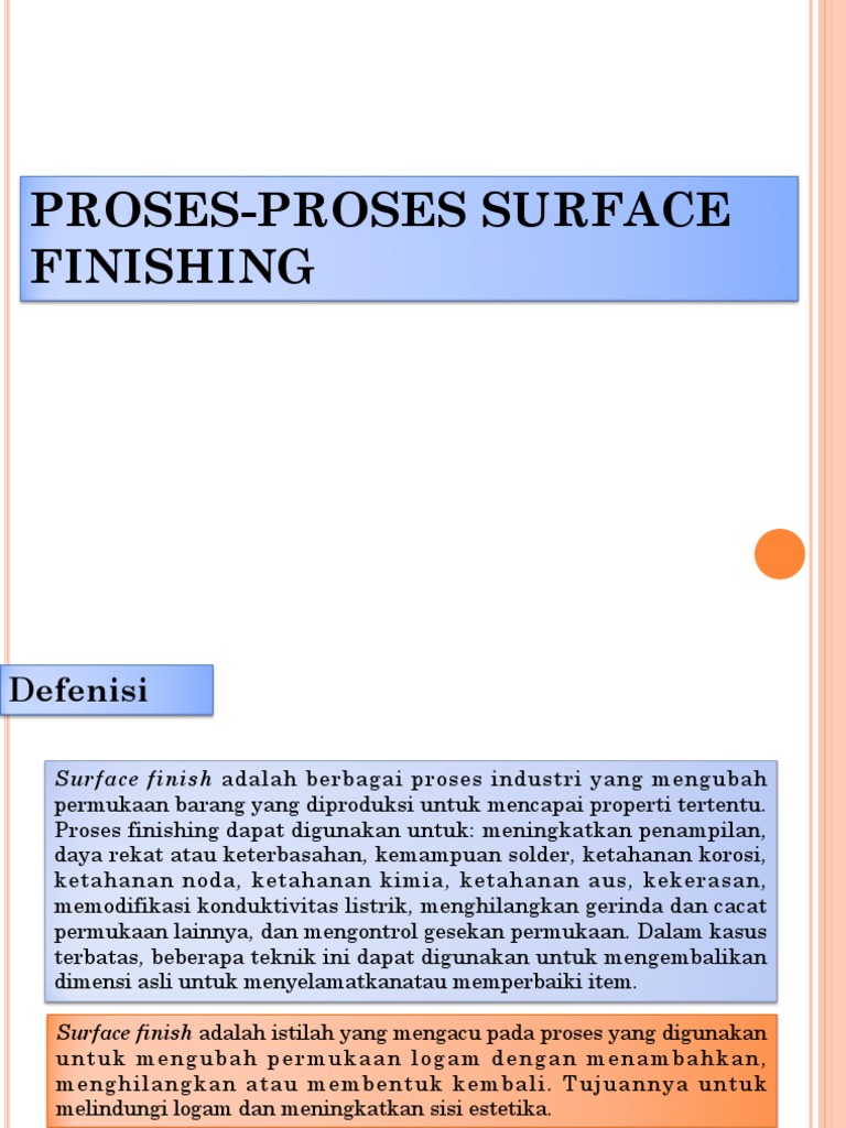 5.surface Finishing PDF | PDF | Griya & Taman | Sains & Matematika