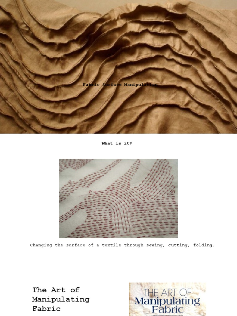 Fabric Surface Manipulation | PDF